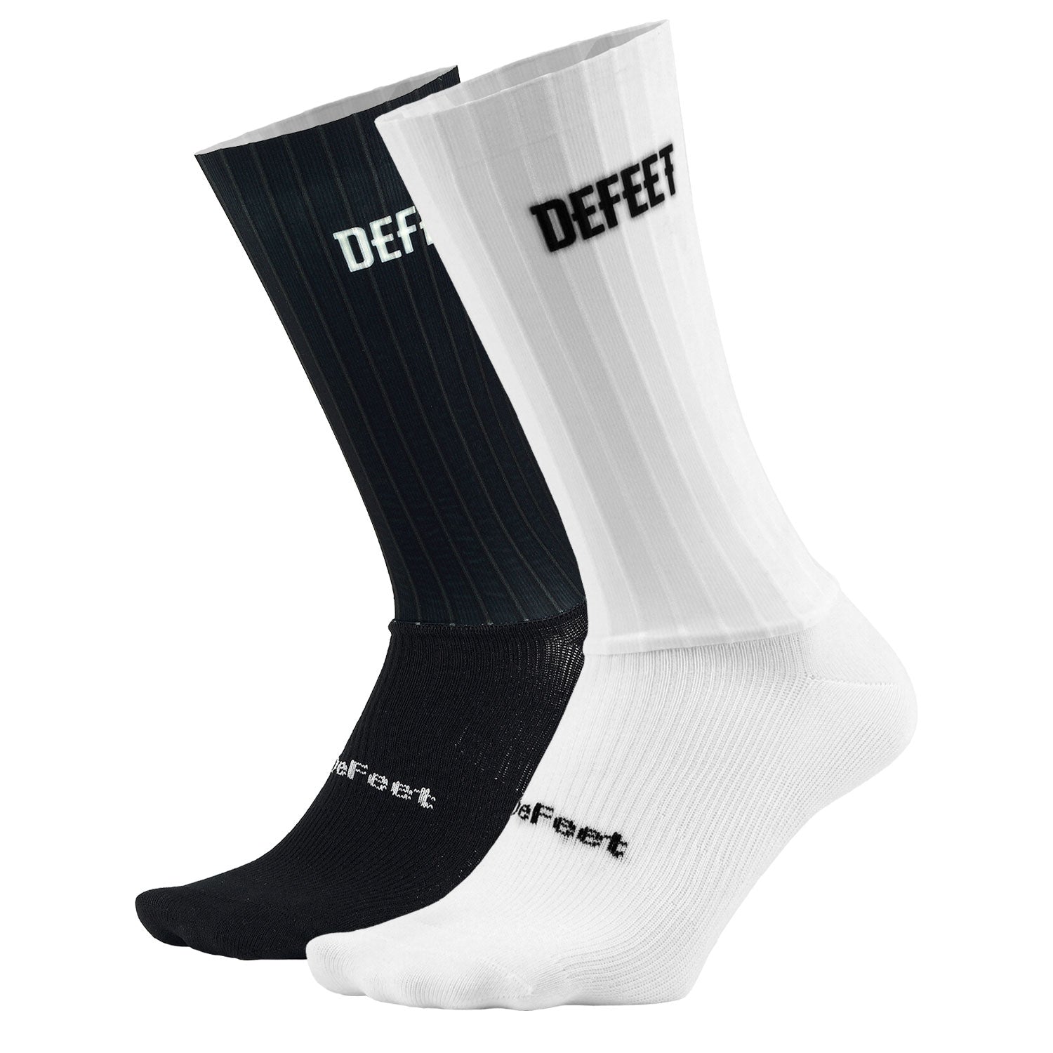Tall Solid White Aero Cycling Socks | Lightweight | EVO Jet | DeFeet
