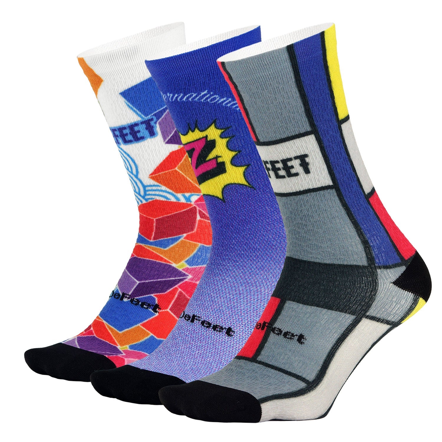 Vintage Jersey Design Cycling Socks | DeFeet Evo Mont Ventoux Crew
